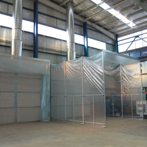Retractable Spray Booth & Paint Booth - Open or closed front
