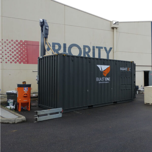 Portable Shipping Container Blast Room » Abrasive Sand Blasting Spray ...