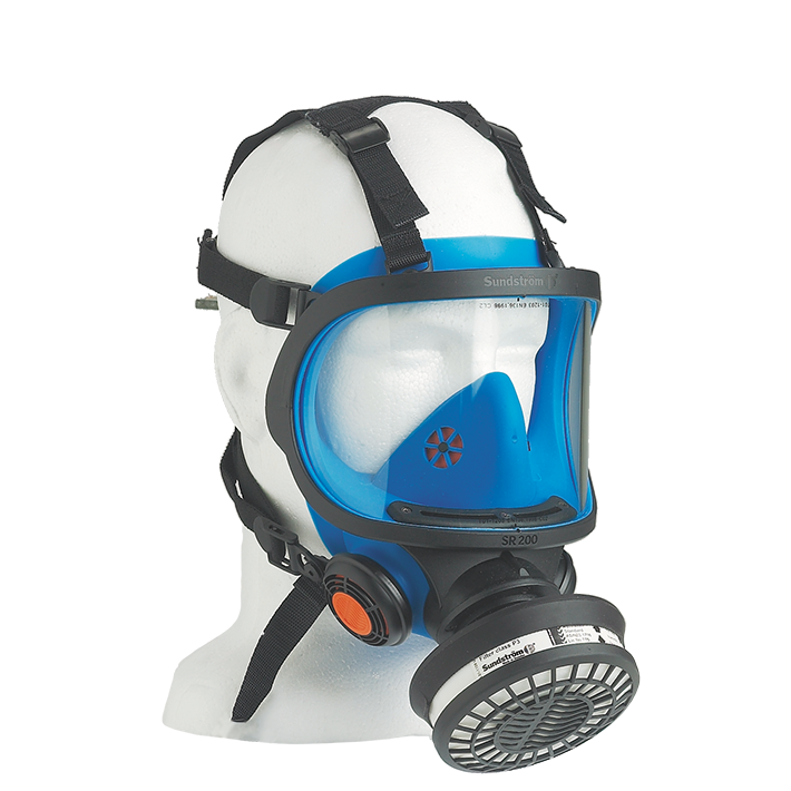 SR200 Full Face Mask Respirator with Glass visor » Abrasive Sand ...