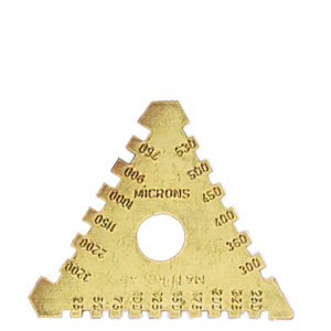 Triangular Wet Film Thickness Gauge (Brass) » Wet Film Comb for Paint ...