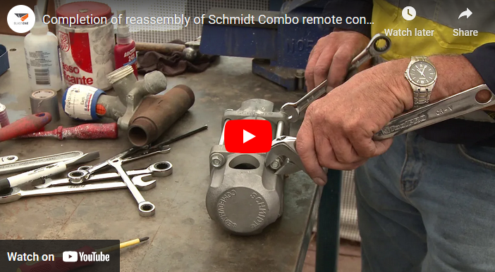 Completion of reassembly of Schmidt Combo remote control valve – PT 2 ...