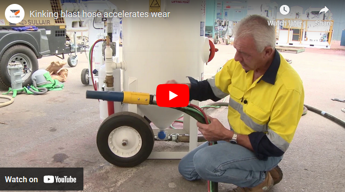 Kinking blast hose accelerates wear » Blast Booths Spray Paint Booths ...