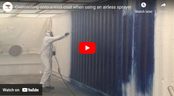 Overcoating onto a mist coat when using an airless sprayer » Blast ...