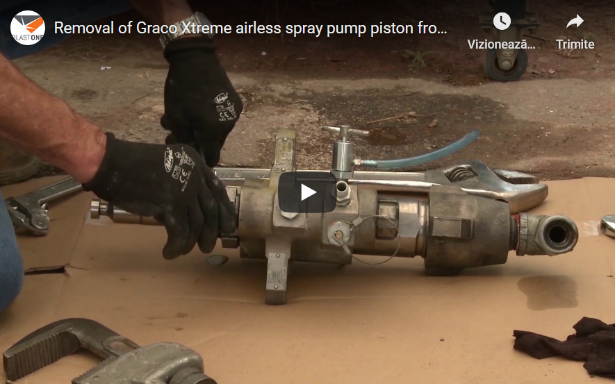 Removal of Graco Xtreme airless spray pump piston from lower » Blast ...