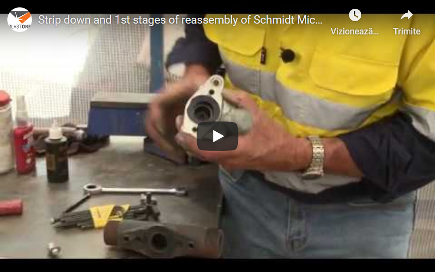 Strip down and 1st stages of reassembly of Schmidt Micro abrasive ...