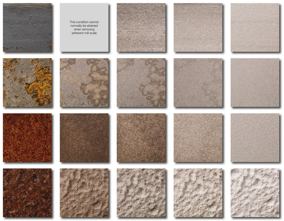 Surface Preparation Grades of Blast Cleaned Steel » Blast Booths Spray ...