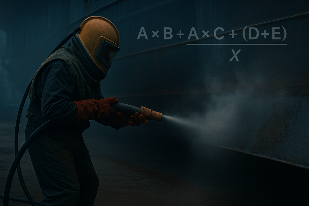 Cost per Square Foot Calculator for Abrasive Blasting | Project Estimates