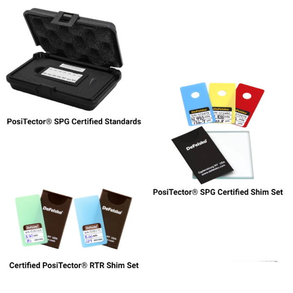 DeFelsko® Surface Profile Standards & Shims - Calibration Checking for ...